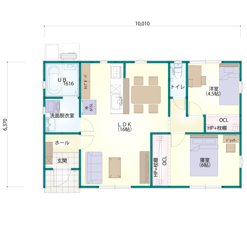 【平屋 18坪 2LDK】プライバシーにこだわったコンパクトな平屋 | ユースタイルハウス